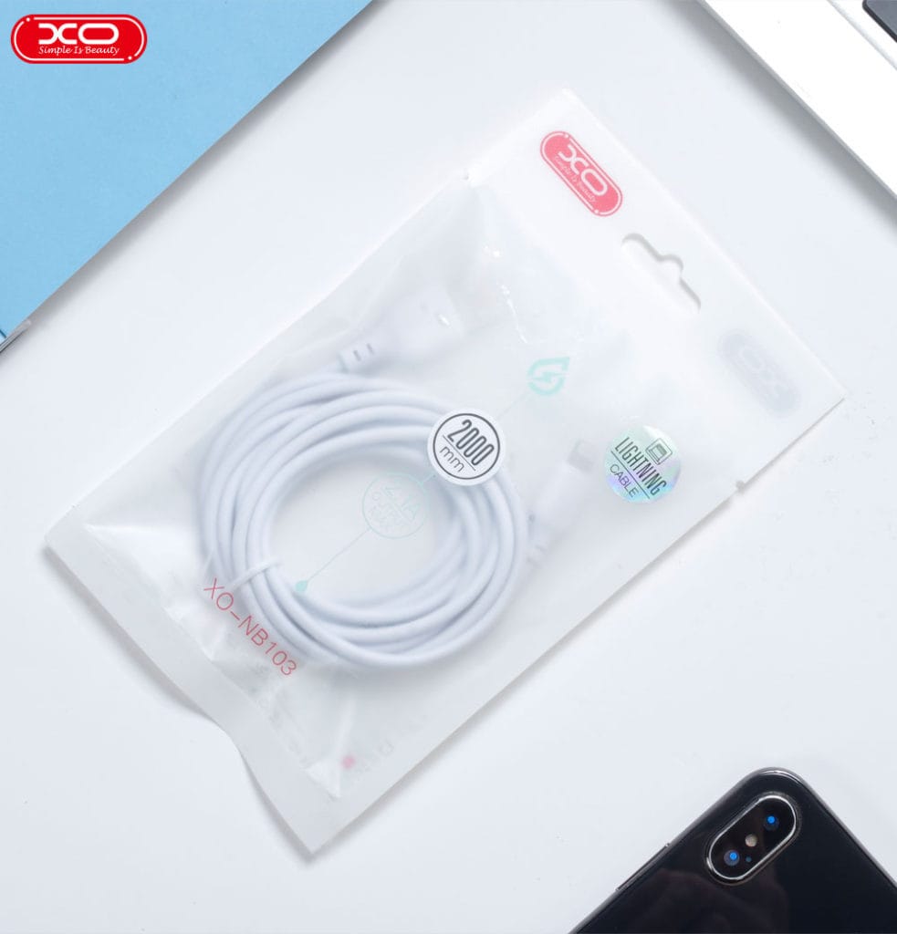 ORIGINAL XO-NB103 MICRO USB & ÉCLAIRAGE & TYPE C CÂBLE DE DONNÉES DE CHARGE SUPER RAPIDE 2.1A ...