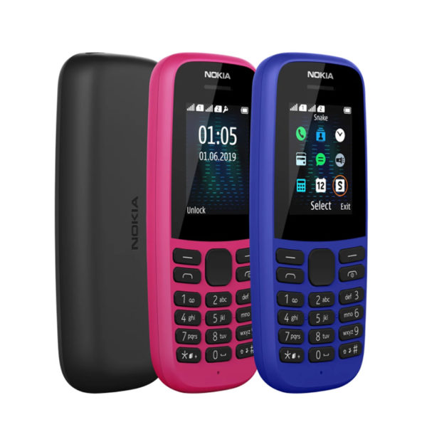 Nokia 105 Dual SIM mobile Phone 2G GSM (Black - Noir) | MAGMA MAROC